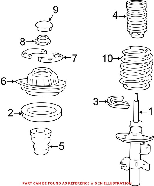 Chrysler OEM Front Suspension-strut Mount 68194316AC for sale online | eBay