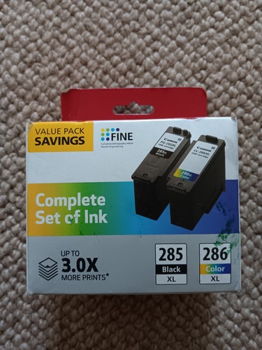 Genuine Canon PG-285 XL Black CL-286 XL High Yield Color Ink Cartridge ...