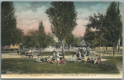 COLLEGE POINT NY PUBLIC PARK ANTIQUE POSTCARD | eBay