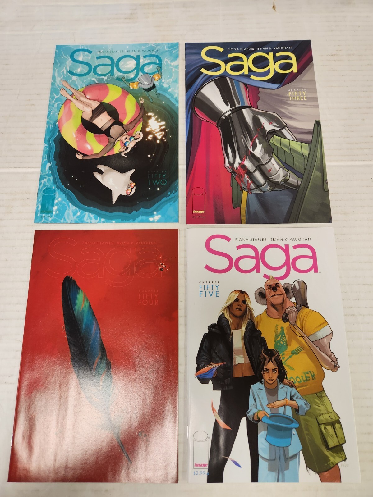 Saga Lot Of 36 Comic Books Brian K. Vaughn Fiona Staple Space Opera ...