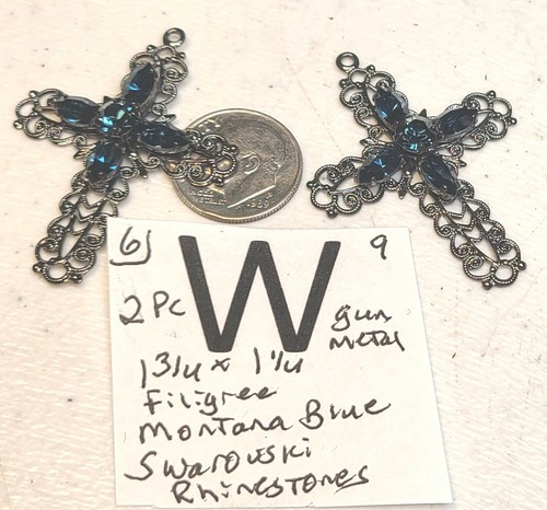 Vtg Mostly Miriam Haskell Cross Necklace Pendant Filigree Jewelry ...