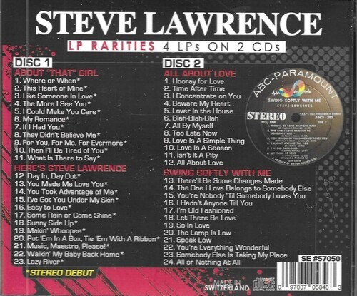 Steve Lawrence - LP Rarities [New CD] 97037058463 | eBay UK