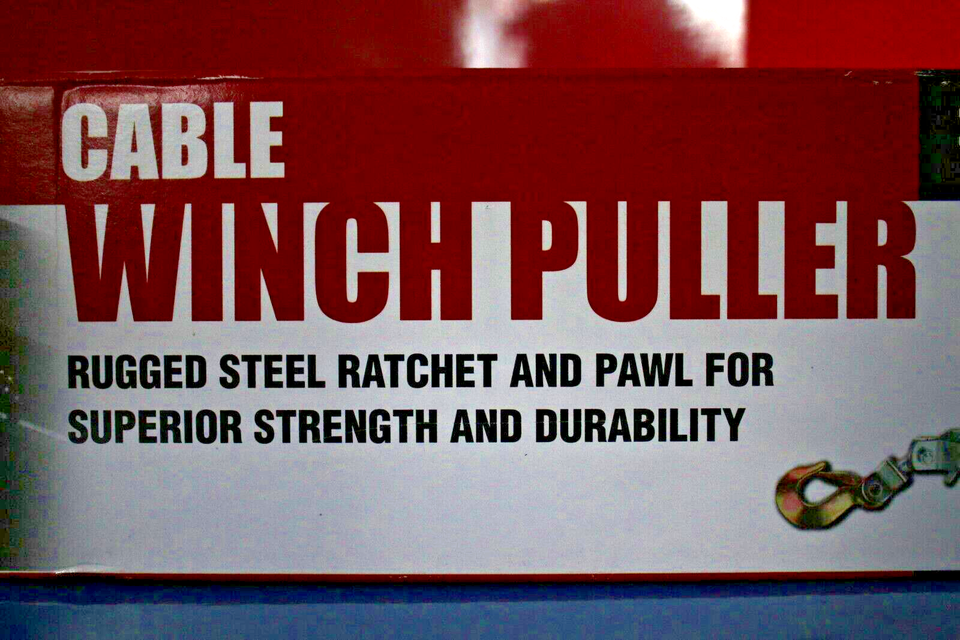 HAUL MASTER CABLE WINCH PULL WITH A 1200 LB CAPACITY ITEM 30131 | eBay