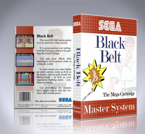 Sega Master System Case - NO GAME - Black Belt | eBay