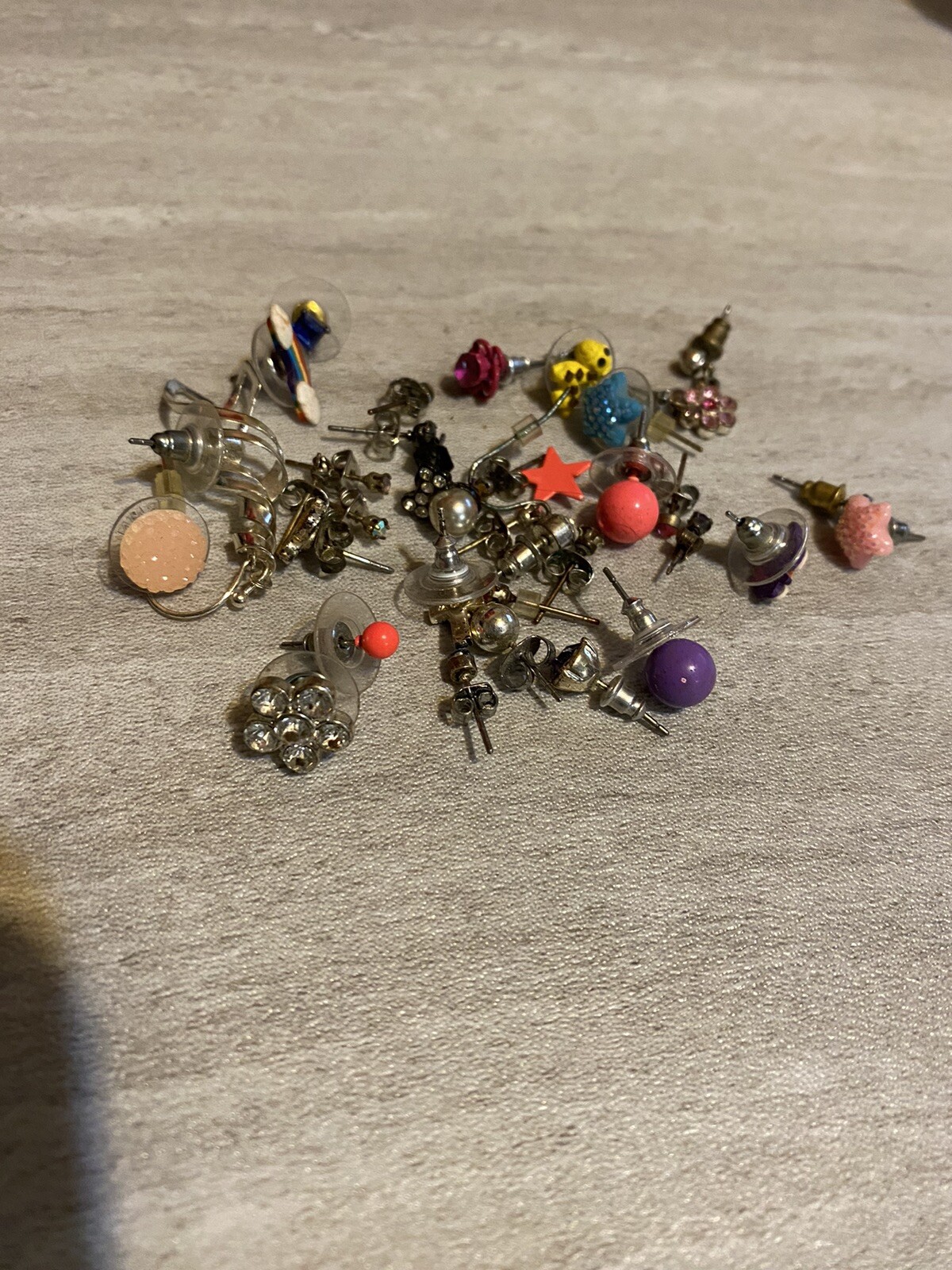 Single Earring Lot Assorted Studs | eBay