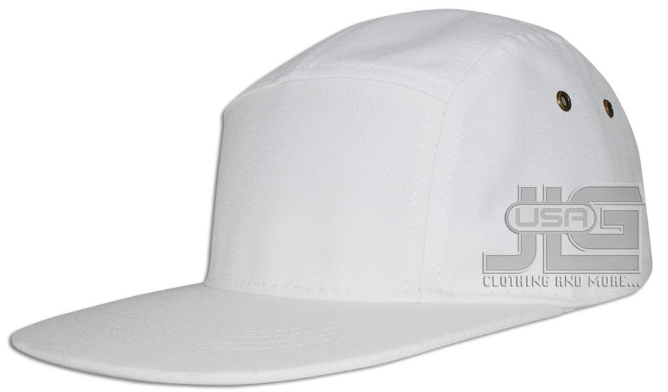 5 Panel Solid Camo Strap-back Adjustable Leather Strap Cap Hat JLGUSA ...