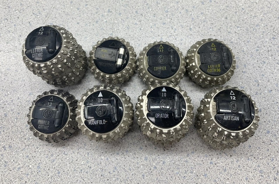 Ibm Selectric I/II/III Typewriter Type Ball / Elements TYPE-BALL ...