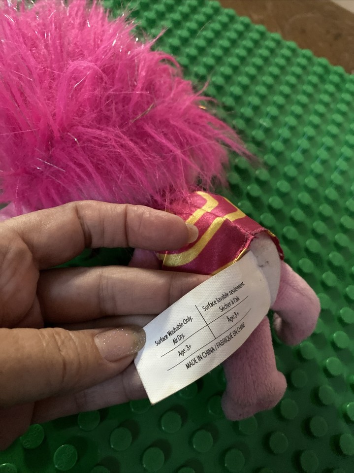 Dreamworks Trolls World Tour Plush Poppy Doll - Pink & Yellow | eBay