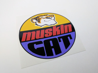 MUSKIN CAT Endura Mini Bike Clutch Cover DECAL | Vinyl Minibike STICKER ...