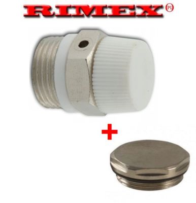 MANUAL RADIATOR AIR VENT BLEED PLUG VALVE + Radiator Plug 1/2" BSP ...