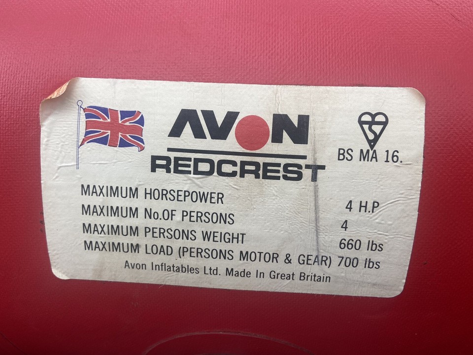 Avon Redcrest 9 foot inflatable dinghy | eBay