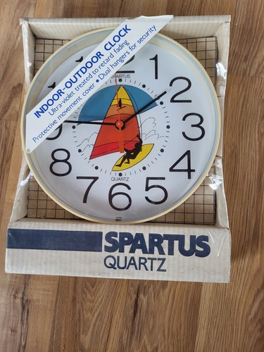 Vintage Spartus Quartz Indoor Outdoor Wall Sailboat Clock | eBay