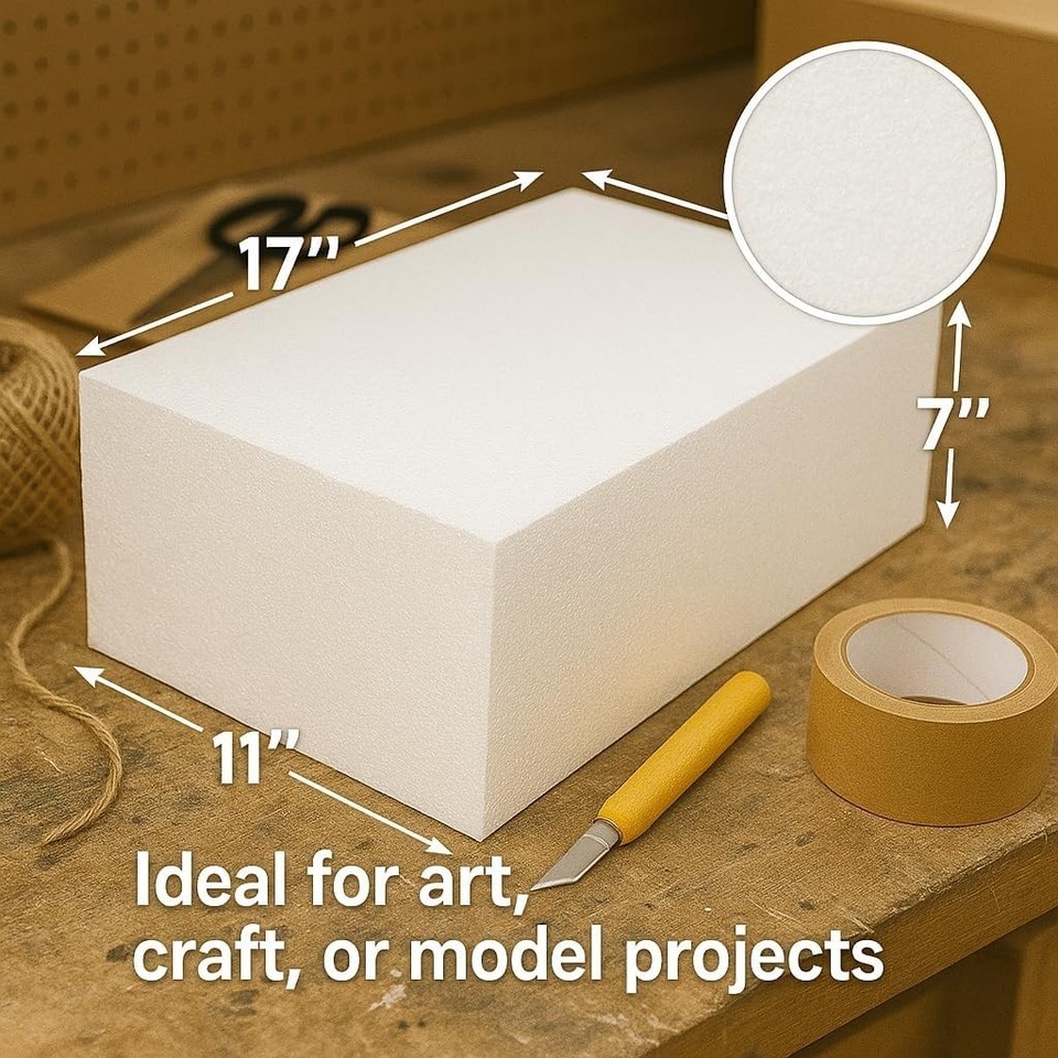 Silverlake 11x17x7 Craft Foam for Styrofoam Block Projects | eBay