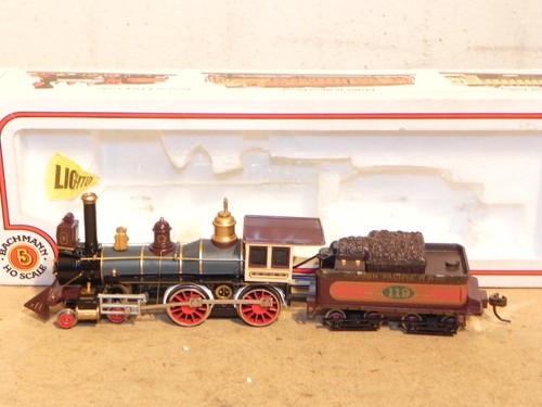 Bachmann HO #119 Union Pacific 4-4-0 Old Time Steam Locomotive & Tender ...
