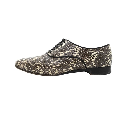 Christian Louboutin Python Reptile Embossed Leather Oxford Shoes | eBay