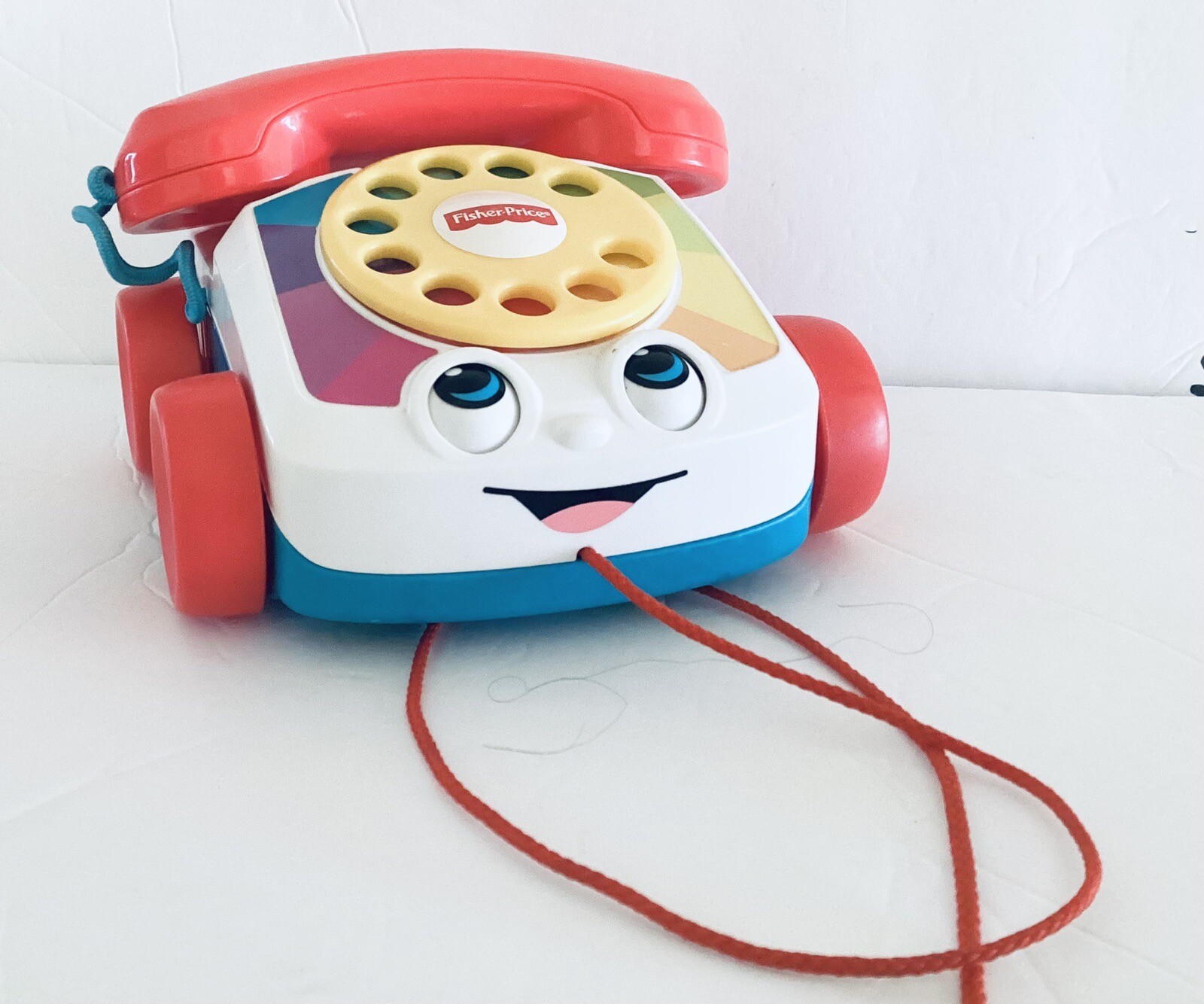 Fisher Price Chatter Phone Pull Along Moving Eyes Toy Telephone 2015 ...