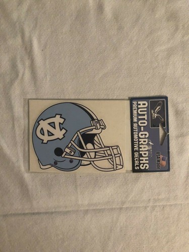 (1) Auto-Graphs Premium UNC Helmet Logo Auto Window Decal Carolina Tar ...