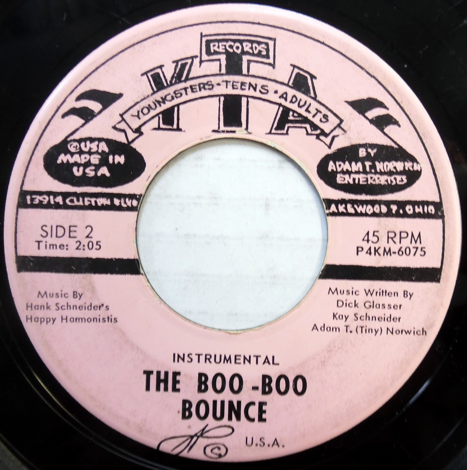 BOO - BOO novelty kiddie pop 45 Blame It On The BOO / Bounce vg cond ...
