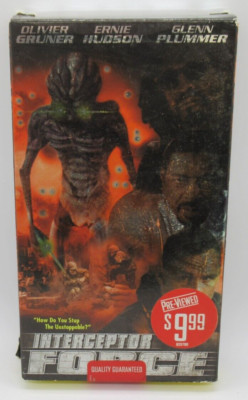 INTERCEPTOR FORCE VHS VIDEO MOVIE, OLIVIER GRUNER, ERNIE HUDSON, GLENN PLUMMER | eBay