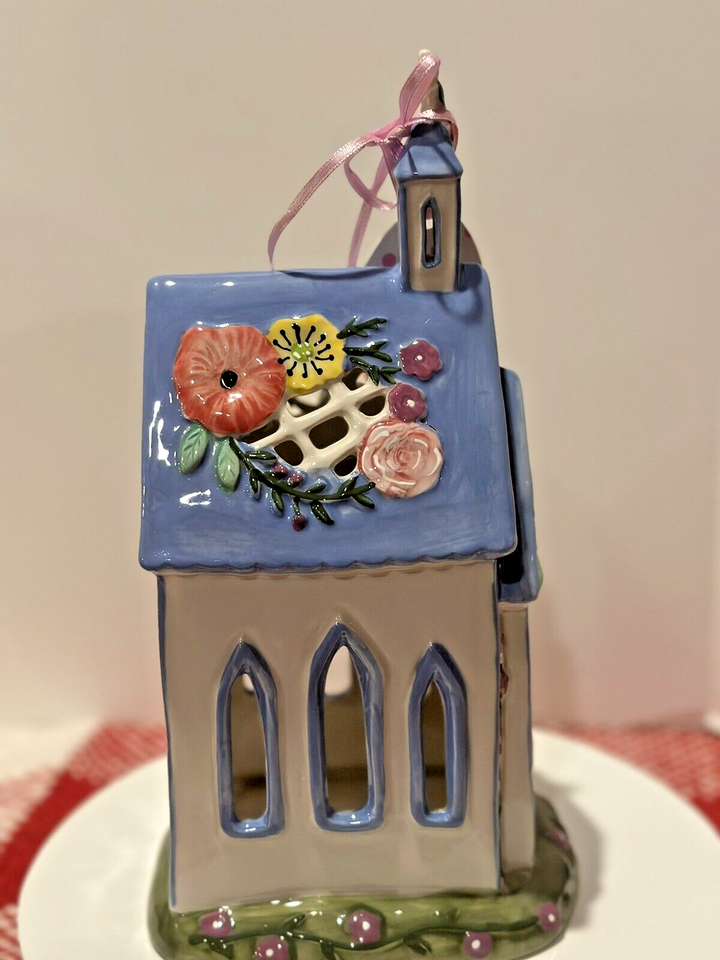 Blue Sky Clayworks In Full Bloom Church Tealight Easter Chapel #20433 ...