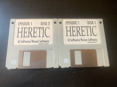 Vintage ID Software Raven Heretic Episode 1 Disks 1 & 2 | eBay.de