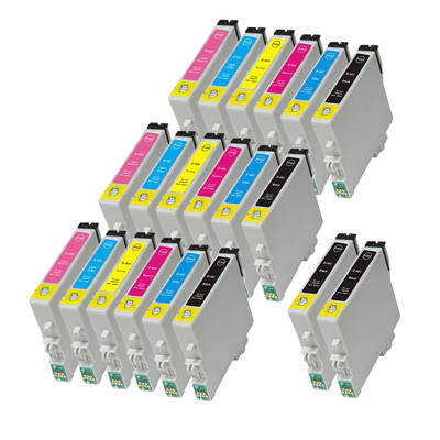 20 Ink Cartridge For Epson Stylus Photo R200 R220 R300 R300M R320 R330 ...