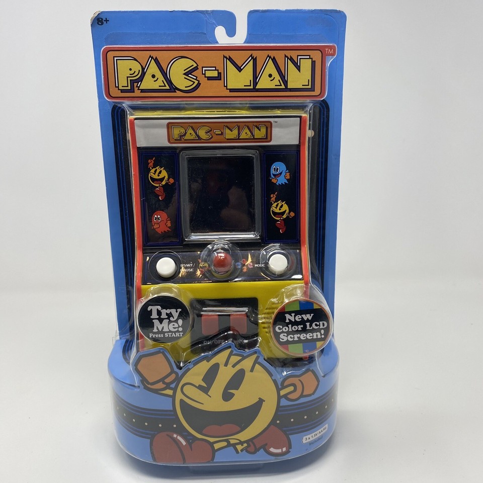 Basic Fun Arcade Classics - Pac-Man Color LCD Retro Mini Arcade Game ...