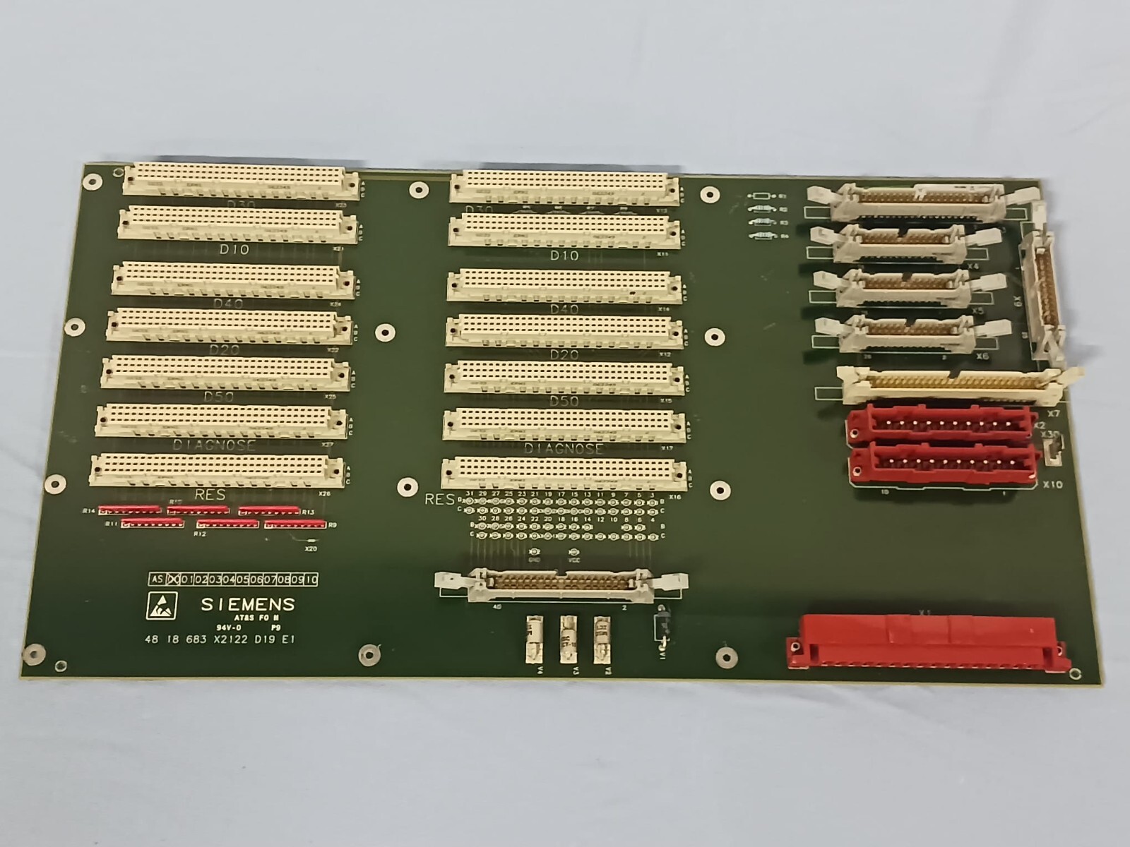 Siemens 4818683 Backplane PCB Circuit Board 48 18 683 X2122 D19 E1 | eBay