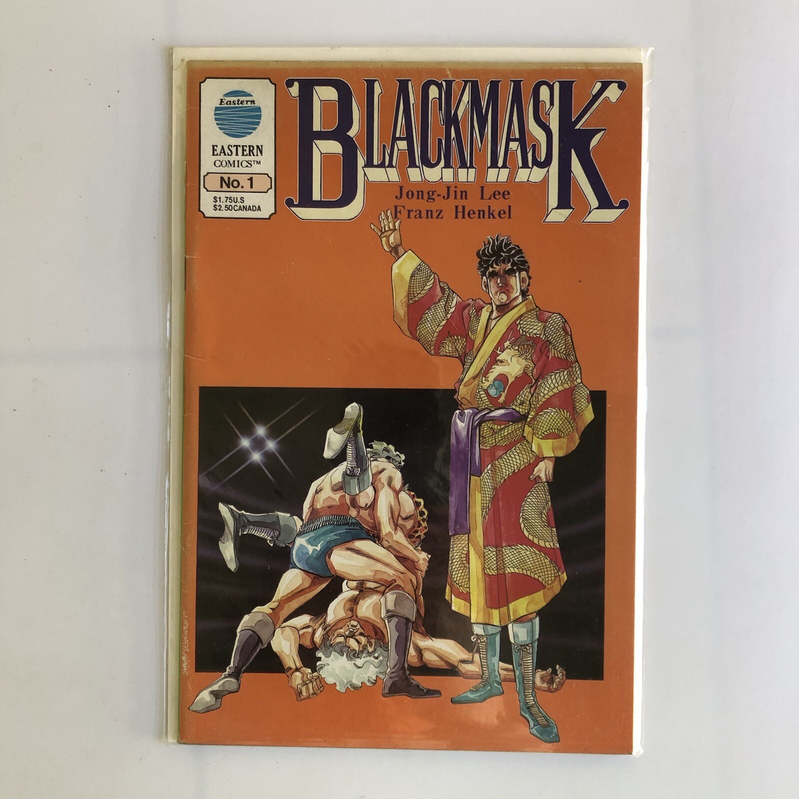 1988 Vintage BlackMask #1 Eastern Comics Jong-Jin Lee Henkel Wrestling ...