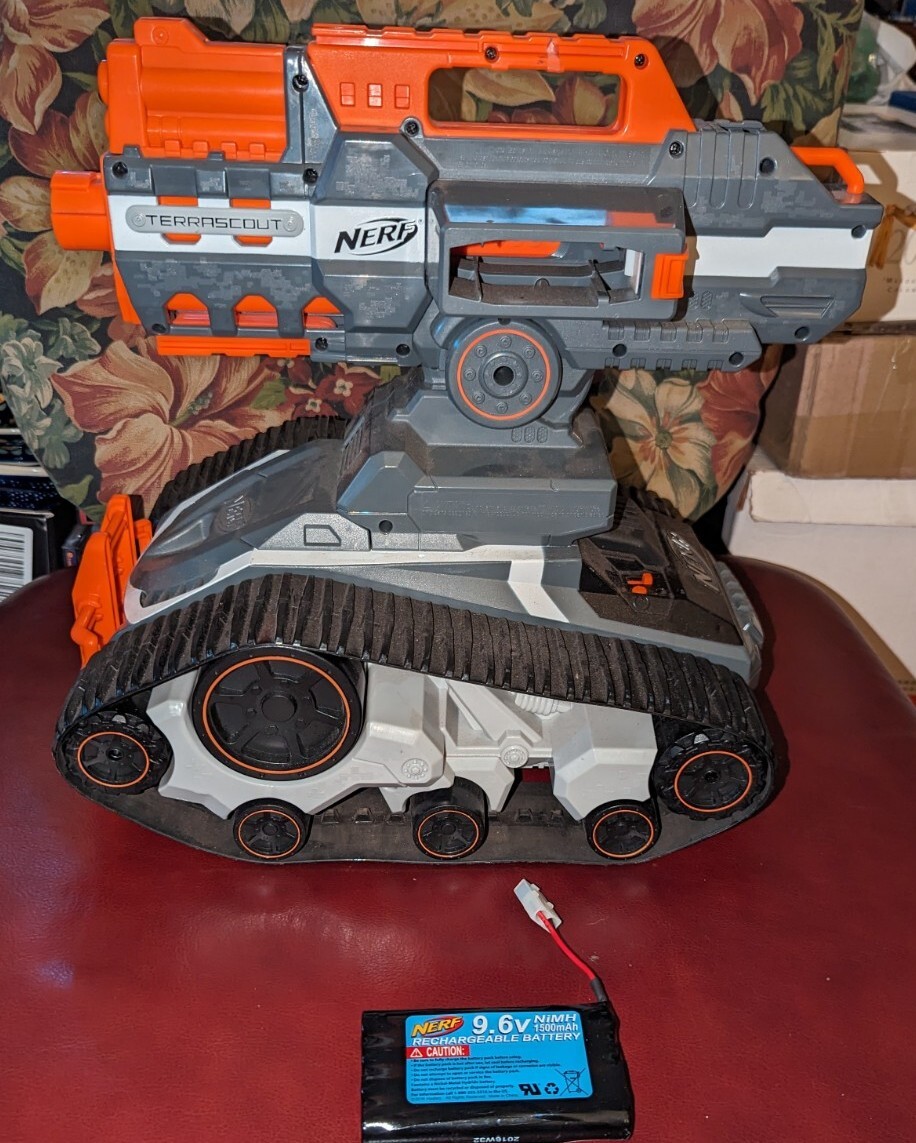 Nerf N-Strike TerraScout RC Drone Elite Tank With Battery And Battery ...