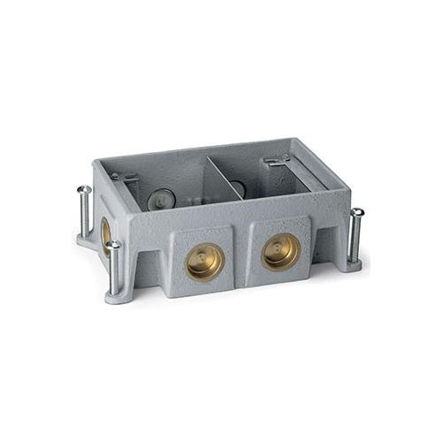 Wiremold 880CS2-1, Iron, 6-Knockout, 2-Gang, Fully Adjustable, Floor ...