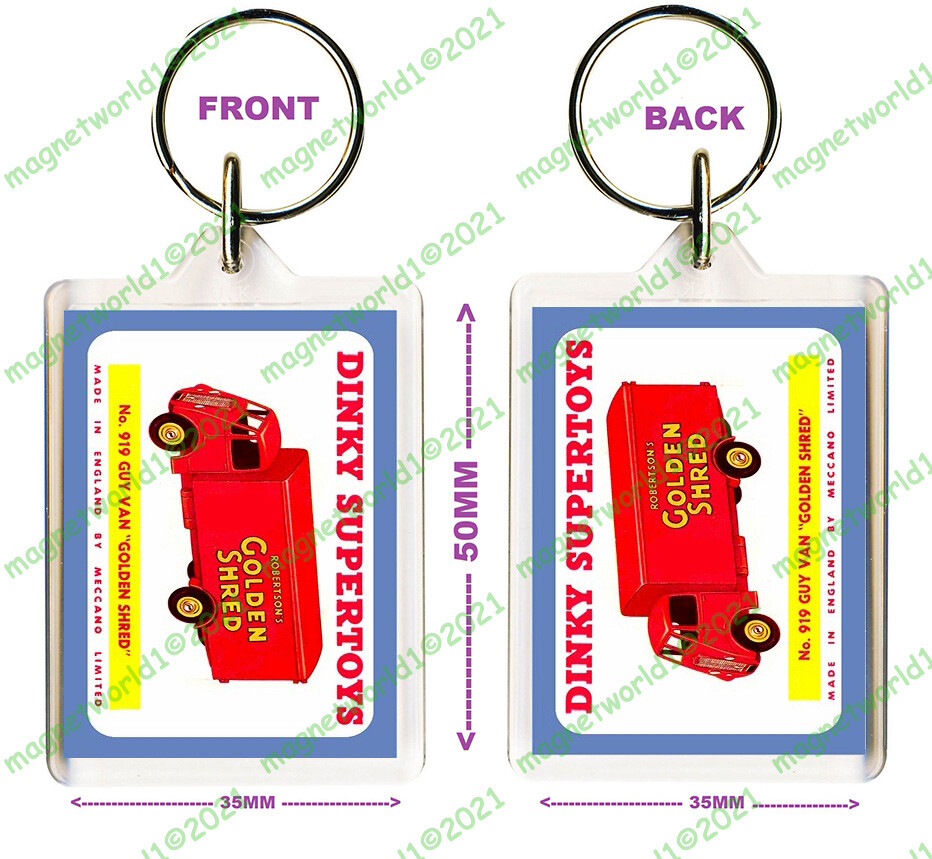 DINKY NO. 919 GUY VAN "GOLDEN SHRED" ART NEW JUMBO FRIDGE MAGNET OR ...