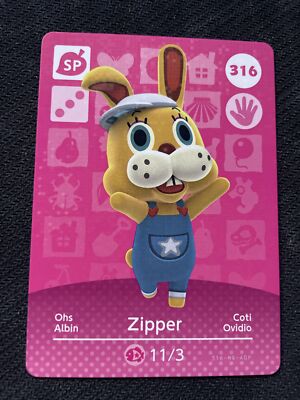 CARTE ANIMAL CROSSING NEW HORIZONS AMIIBO ZIPPER / ALBIN 316 SPECIAL | eBay