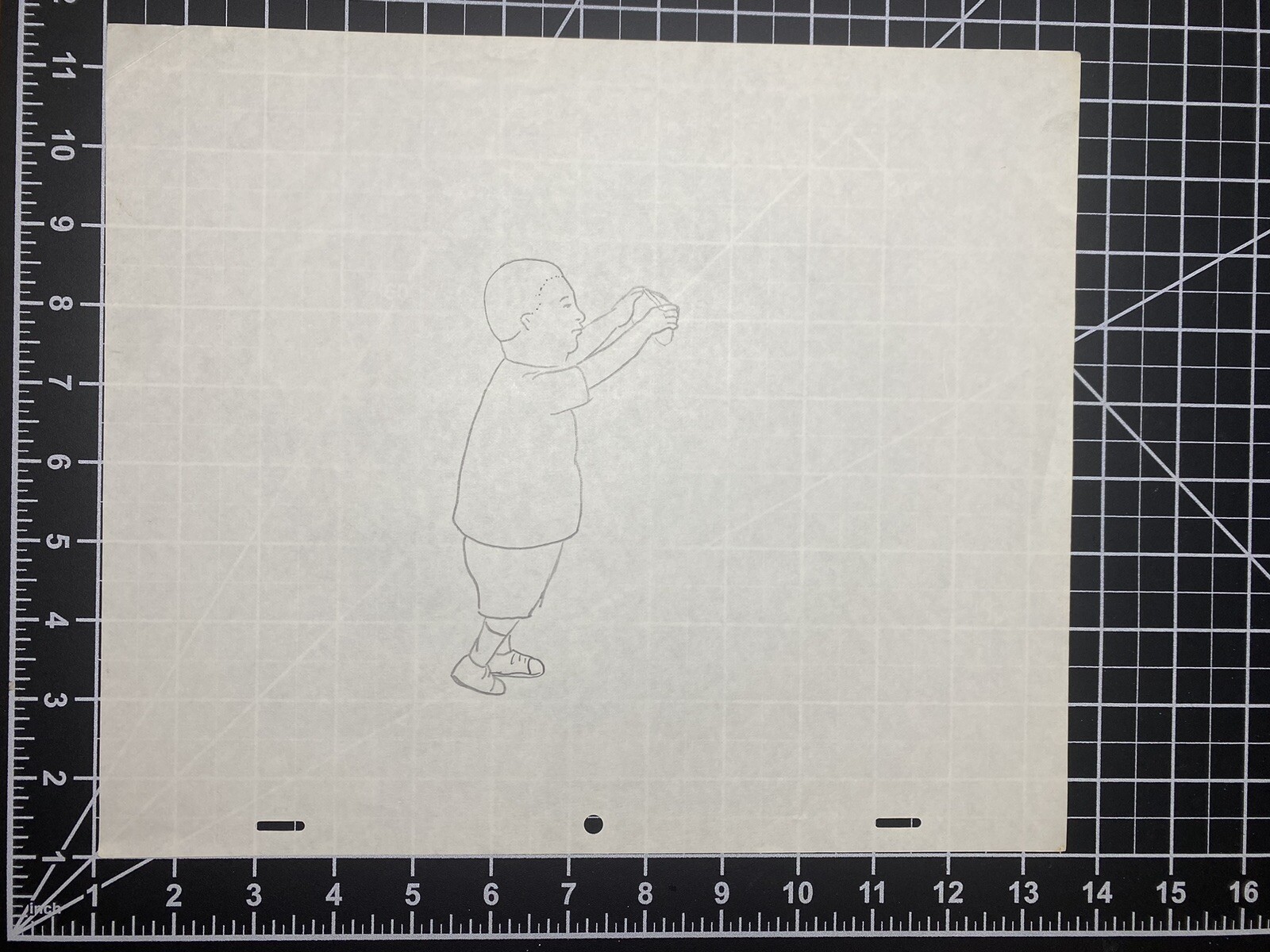 King OF The Hill Production Art - Bobby character layout drawing | eBay