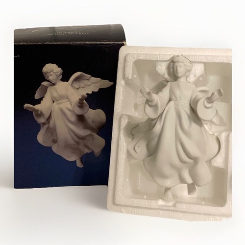 AVON NATIVITY FLYING ANGEL WHITE BISQUE With Box EUC Near Mint | eBay