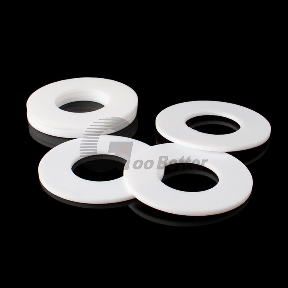 PTFE Sealing Washers Flat Washer Gasket Rings ID 4-95mm High Temp/Oil ...