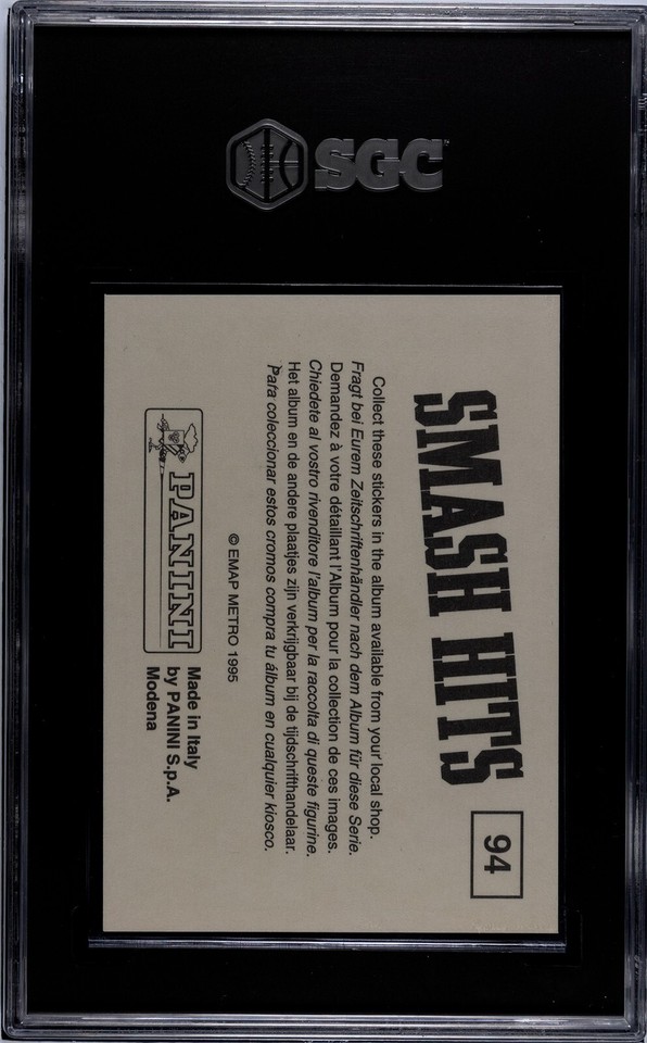 1995 Nirvana Panini Smash Hits Kurt Cobain Dave Grohl Card | eBay