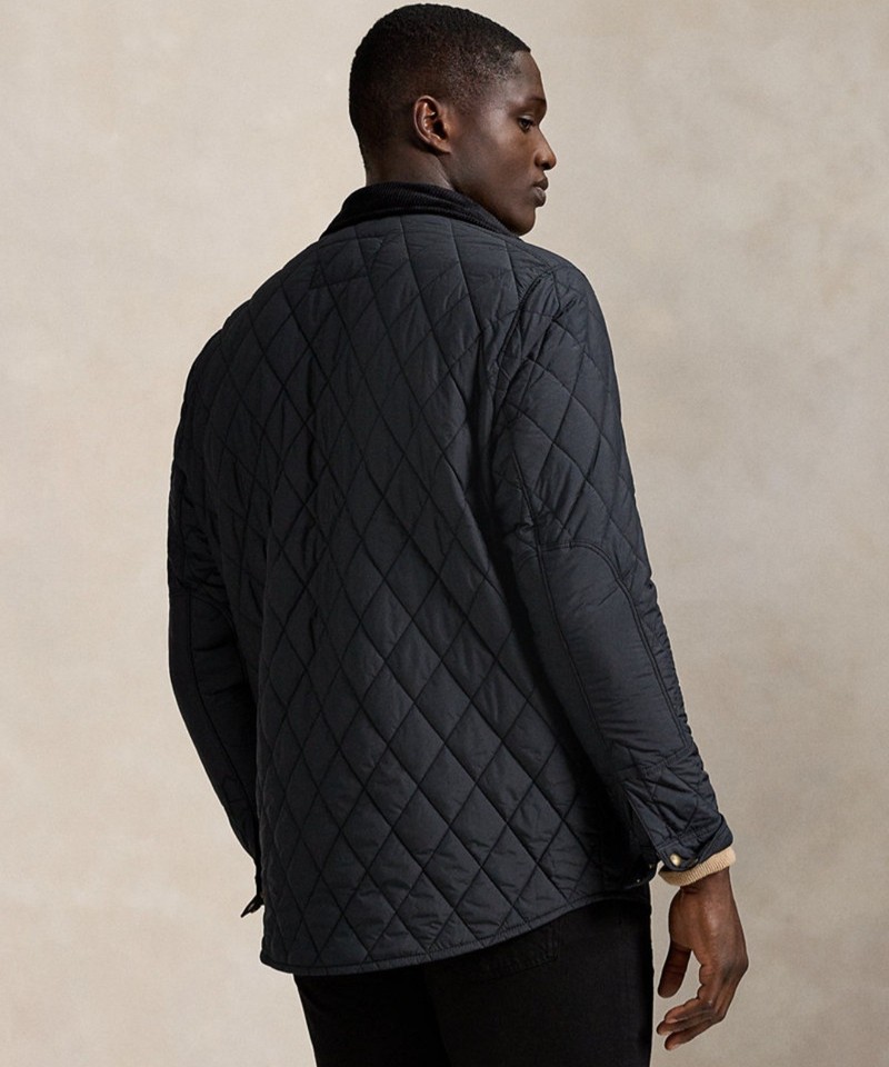 Polo Ralph Lauren Mens 3XLT The Beaton Quilted Snap Front Jacket Black ...