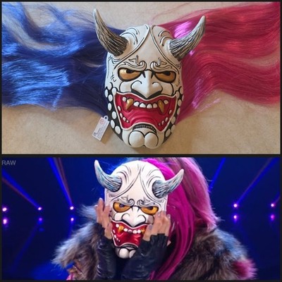 ASUKA WWE WRESTLING MASK Japanese AEW WWF Wrestling Wrestler Costume ...