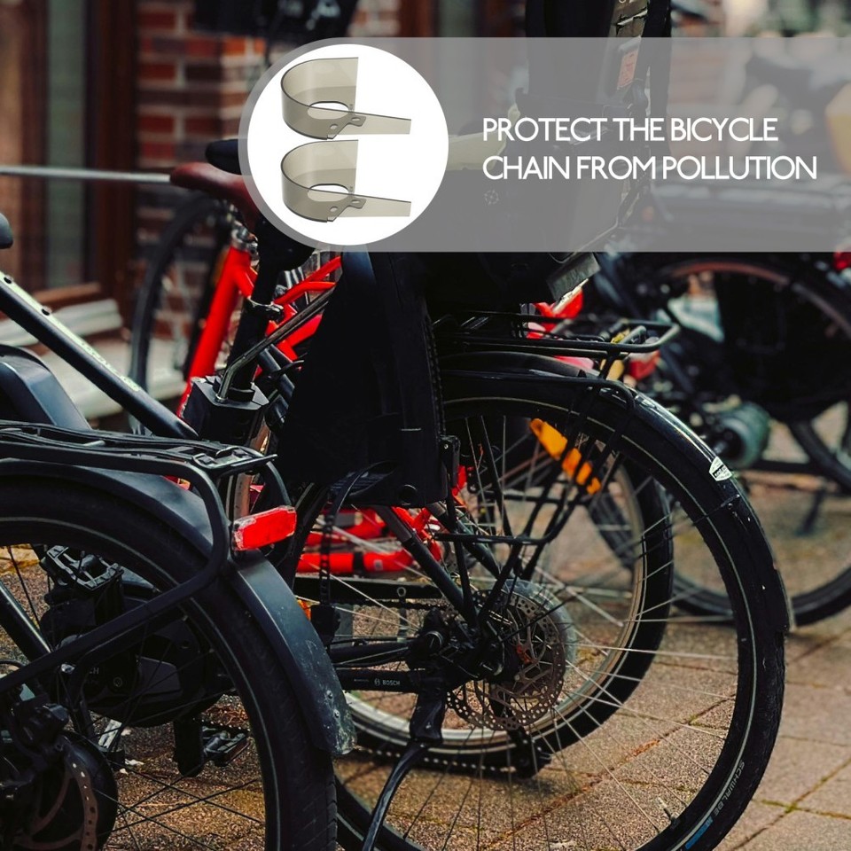 2pcs Bicycle Guard Bicycle Chain Guard Plastic Bike Chain Cover Road ...