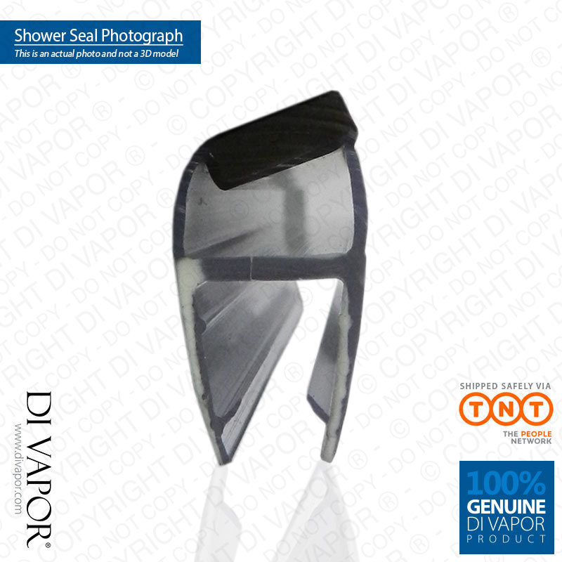 Di Vapor (R) Shower Magnetic Door Seal | 4-6mm/8mm/10mm Glass | 85cm/1 ...