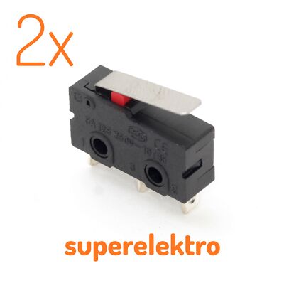 Hebeltaster Hebelschalter Hebel-Taster-End-Schalter Endschalter SPDT 5A ...