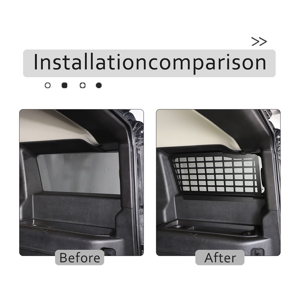Gear Trunk Rear Side Rack Storage Box Window Molle Panel For Hummer H2 ...