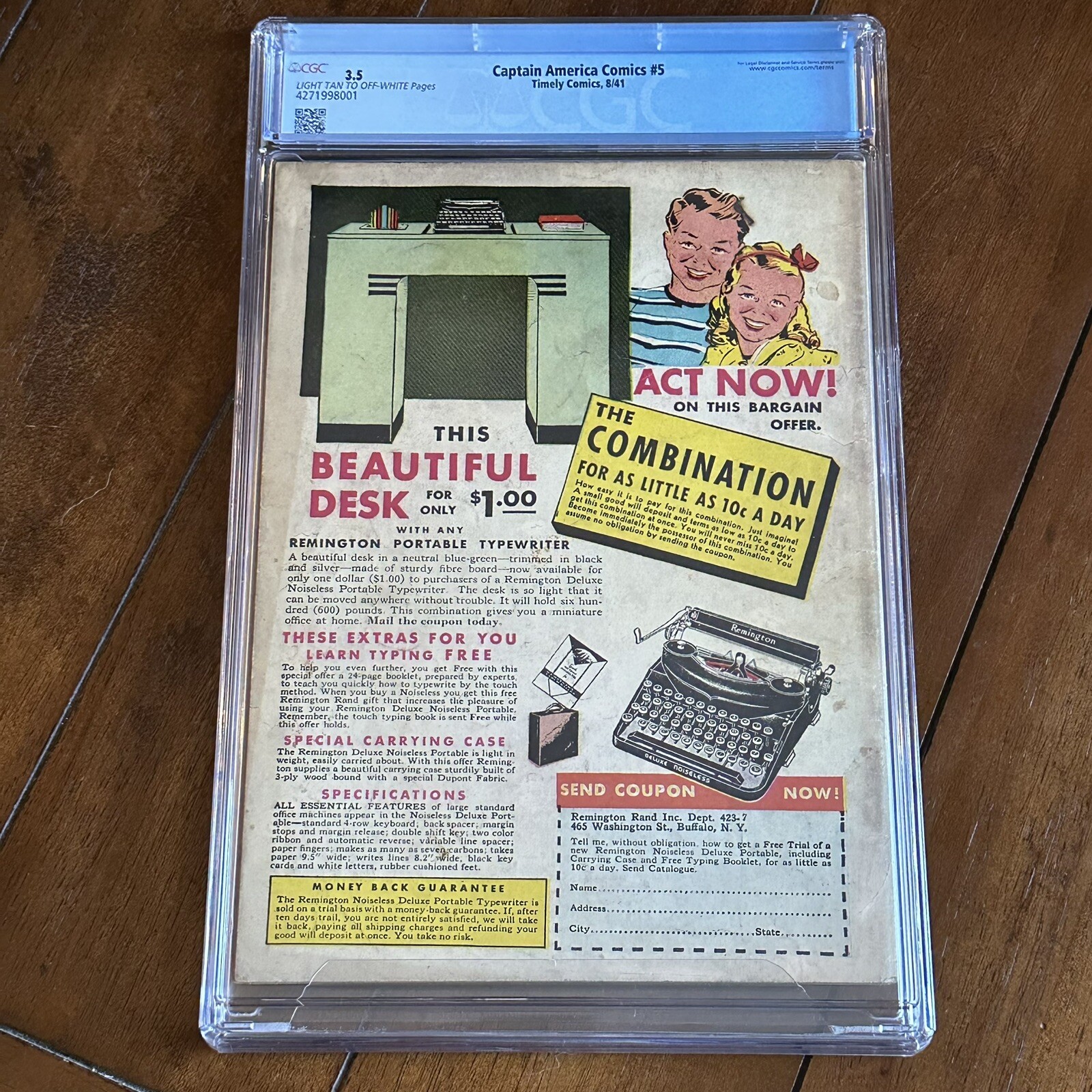 Captain America Comics #5 (1941) - Red Skull! WW2! 1st Stan Lee Story ...