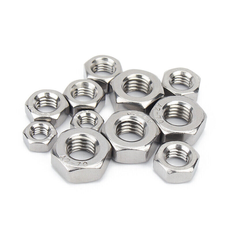 Hex Fine Thread Nut A2 Stainless Steel Hexagon Hex Nuts M6 M8 M10 M12 ...