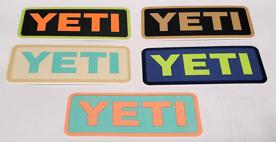 Authentic YETI Decals / Stickers - 5 Pack (lot Of 5 Stickers) | eBay