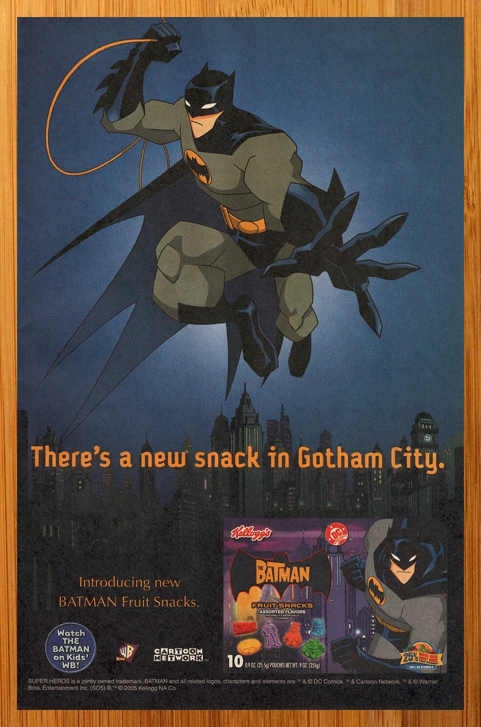 2005 The Batman Fruit Snacks Print Ad/Poster 00s Kid TV Animated Series ...