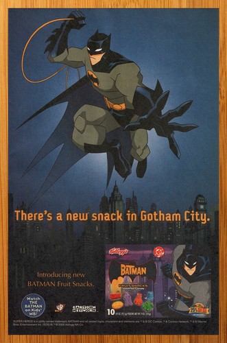 2005 The Batman Fruit Snacks Print Ad/Poster 00s Kid TV Animated Series ...