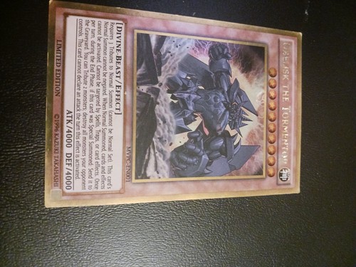 yugioh cards OBELISK THE TORMENTOR limited edition 1996 ATK/4000 DEF ...