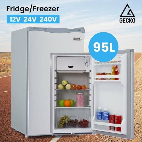 GECKO 95L Portable Upright Fridge and Freezer 12V/24V/240V Camping ...